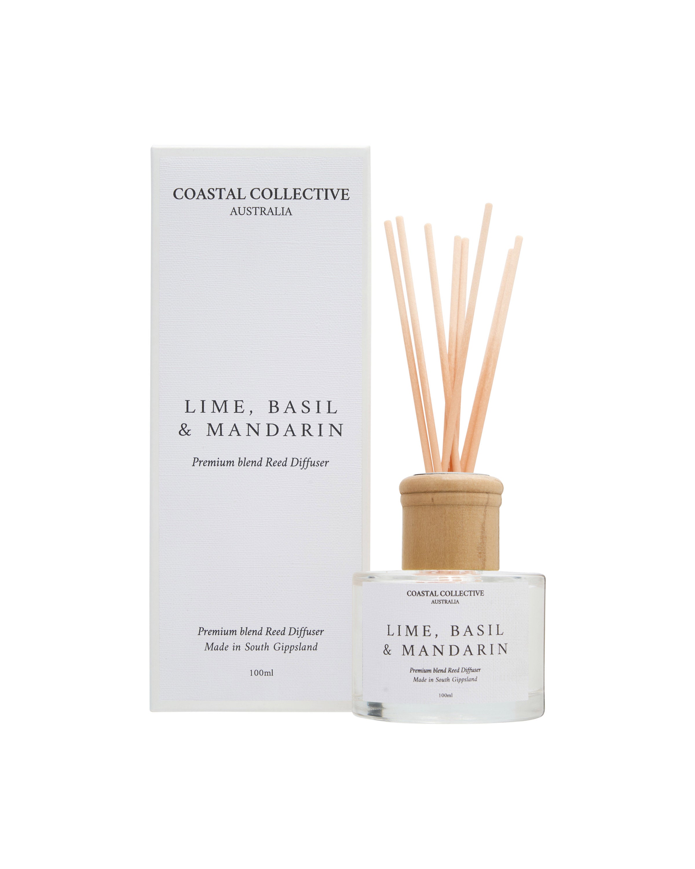 100ML DIFFUSER - LIME, BASIL & MANDARIN – Coastal Collective Australia
