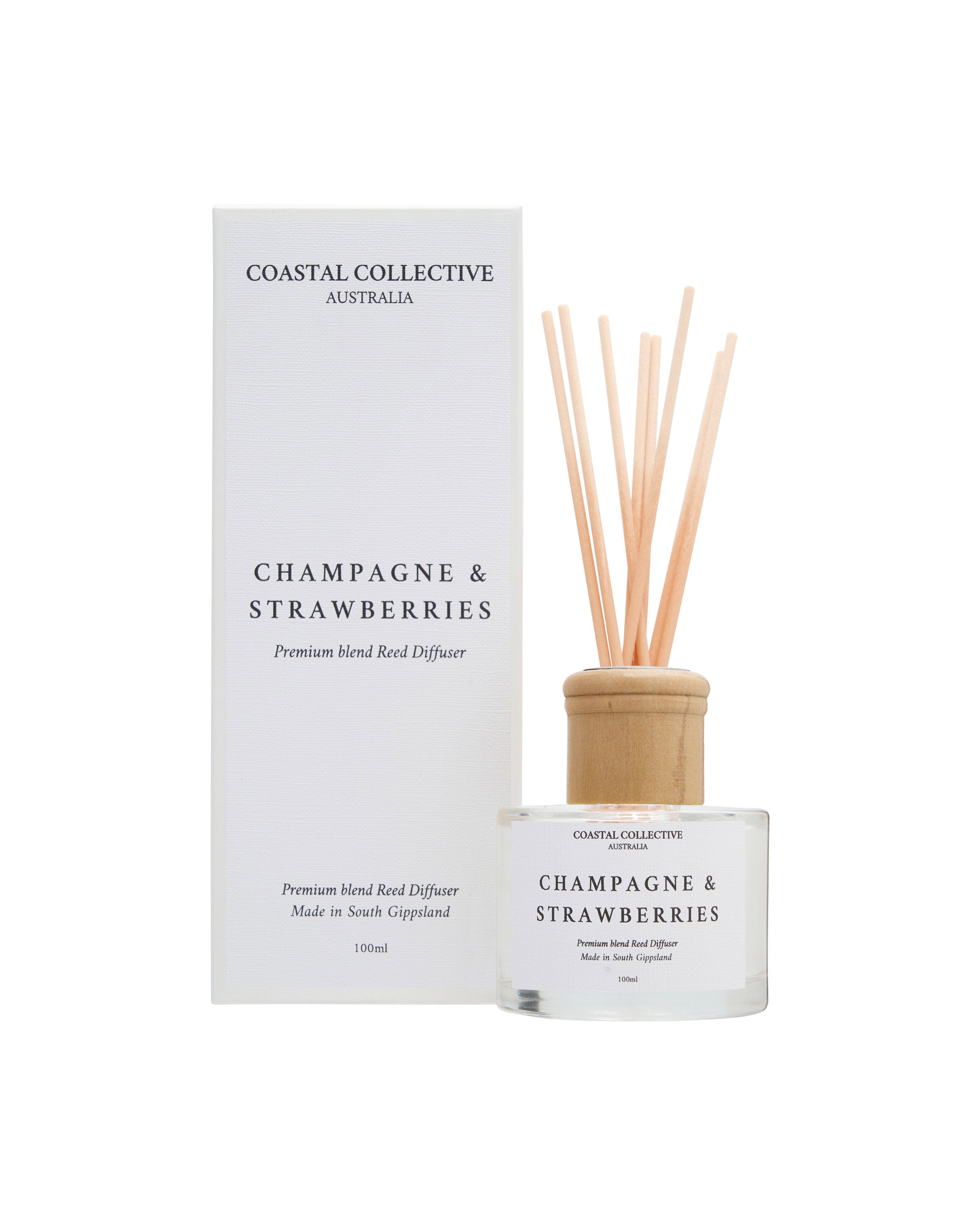 100ML DIFFUSER - CHAMPAGNE STRAWBERRIES – Coastal Collective Australia